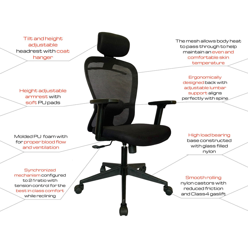 ALPHA Chair - Premium Ergonomic chair Online | ARMORI.in